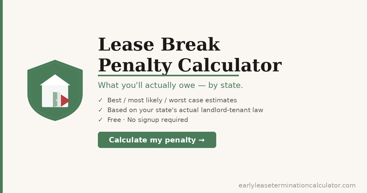 Early Lease Termination Fee — What Is It and Is It Enforceable?
